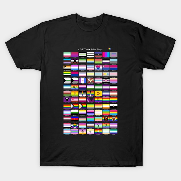 LGBTQIA+ Pride flags - Pride Flags - T-Shirt | TeePublic